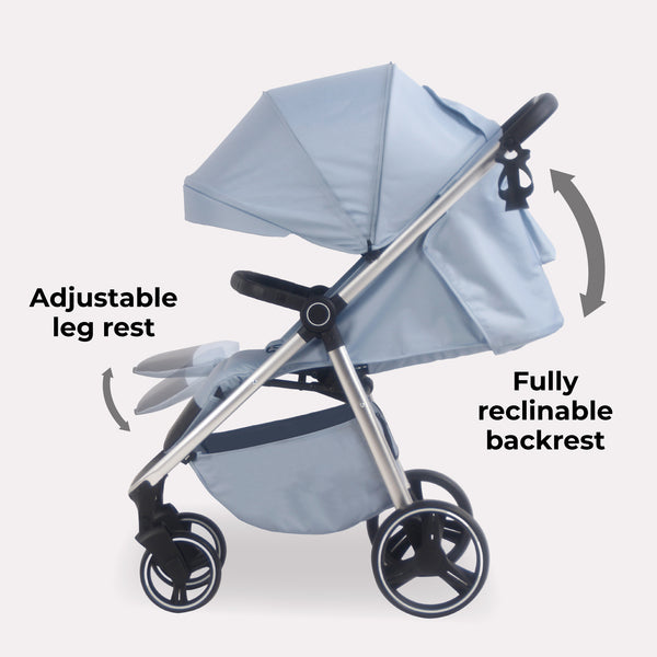 MB160 Plus Pushchair - Blue Plaid - Grade A – My Babiie