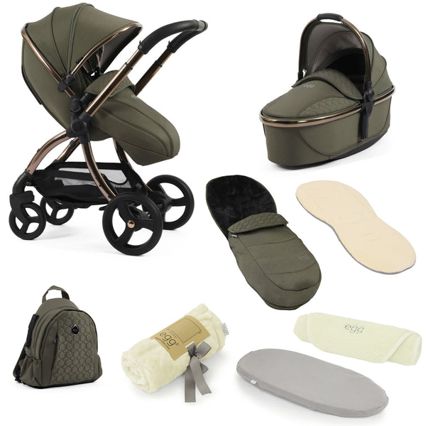 egg® 3 Pushchair Bundle - Snuggle Bundle - Hunter Green – My Babiie